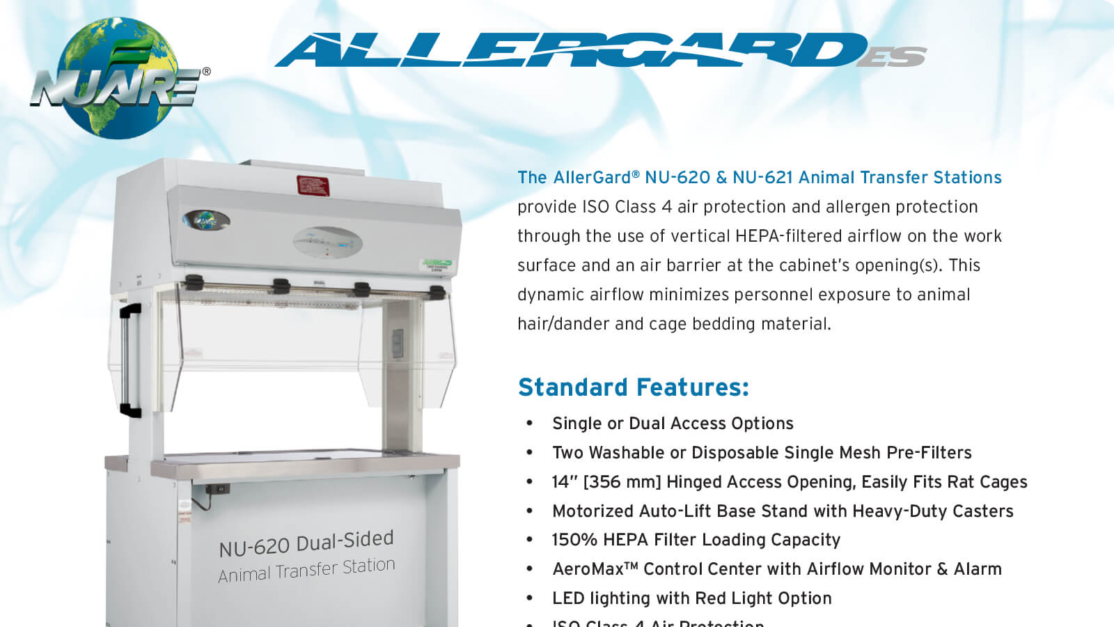 AllerGard Animal Transfer Station Product Sheet | NuAire