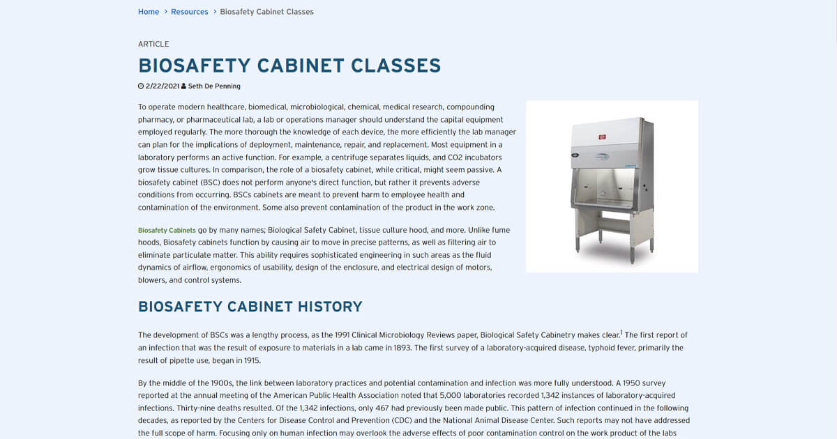 Biosafety Cabinet Definition The Three Different Biological Safety