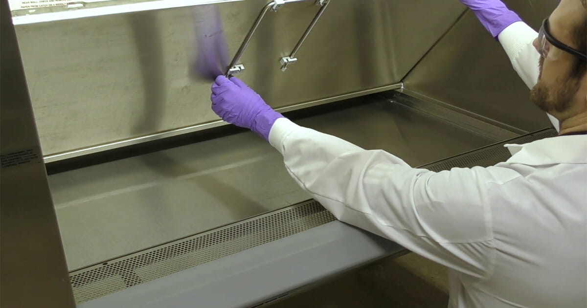 Biosafety Cabinet Paper Catch Maintenance Guide | NuAire