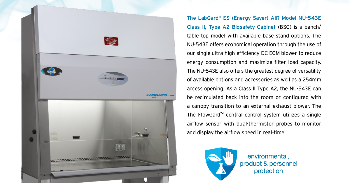 NU-543E Class II, Type A2 BSC Product Flyer | NuAire