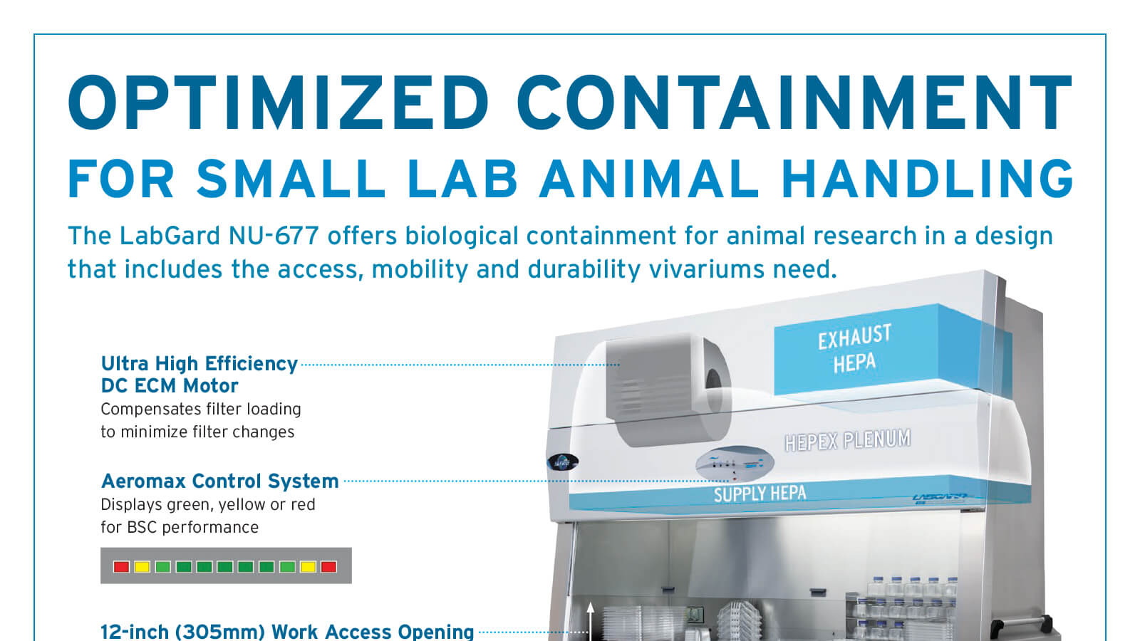 LabGard NU-677 Biosafety Cabinet for Animal Handling | NuAire