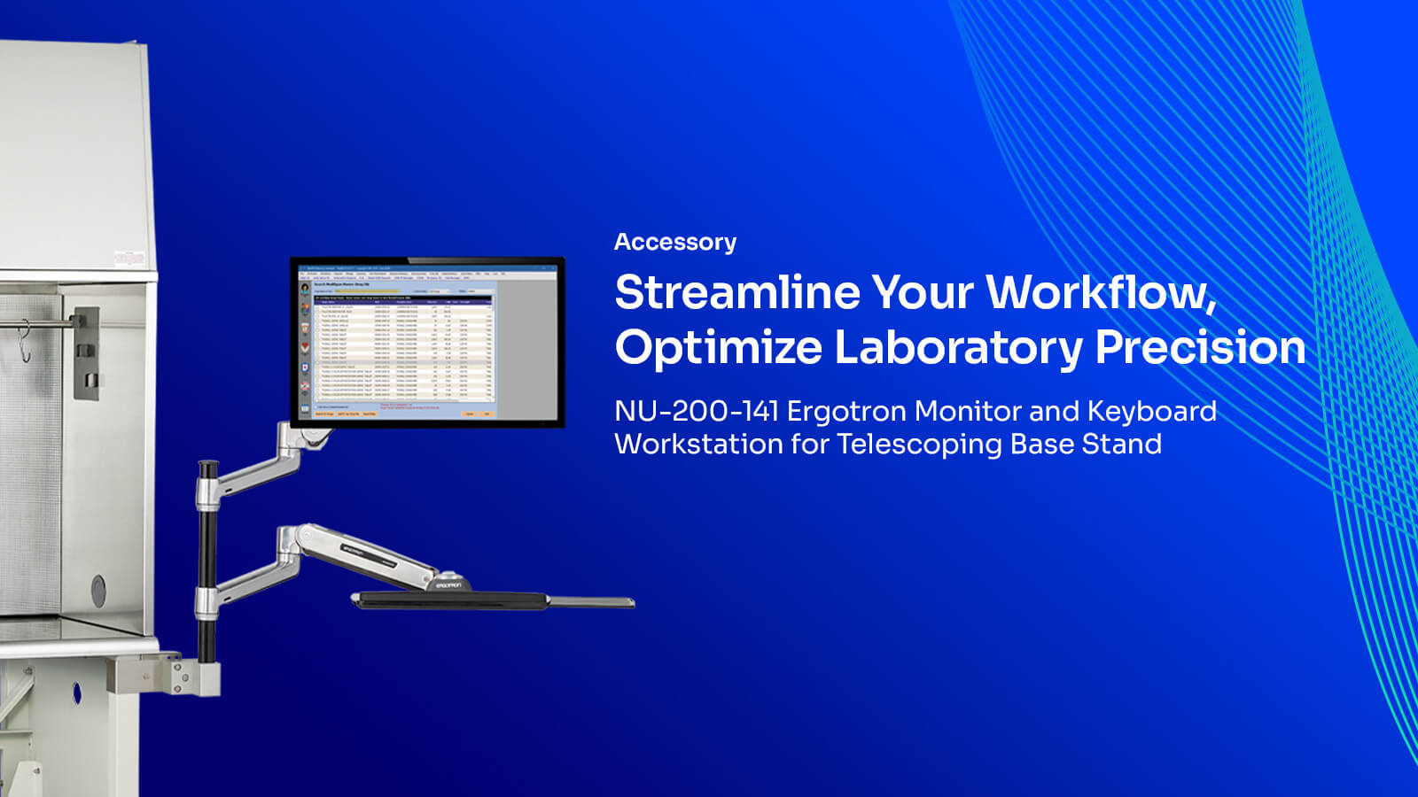 ErgoTron Laminar Flow Cabinet Mount NU-200-141 | NuAire