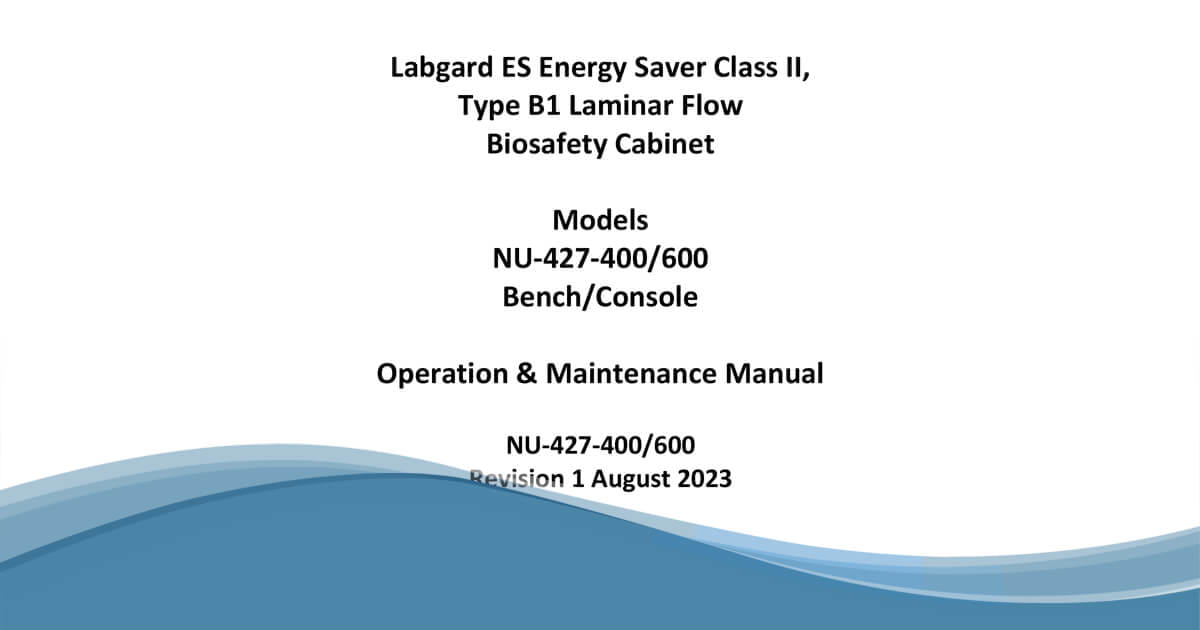 LabGard NU-427 Maintenance & Operation Manual | NuAire