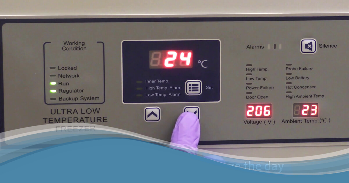 Set Date & Time for Data Logging on Blizzard Freezers | NuAire